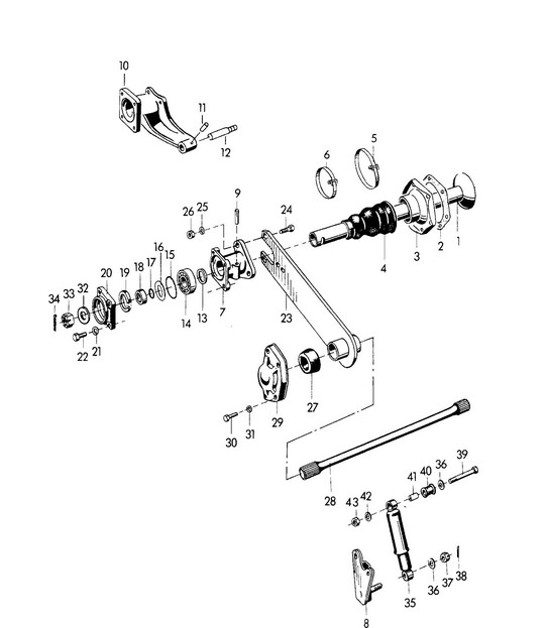 Rear axle 356 1950-1955 - Porsche Parts Diagrams | Design 911