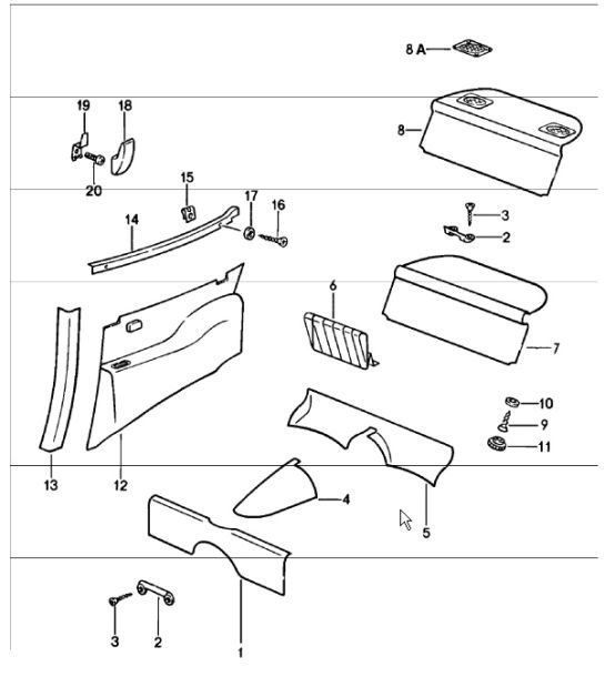 Porsche 911 Loudspeaker grille 91155501900 - 91155501900 | Design 911