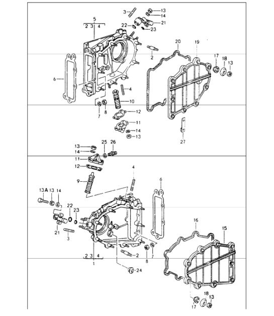 chain case, chain adjuster 964 M64.01/02/03 and M64.50 1989-94 ...