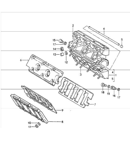 camshaft housing 964 TURBO M30.69 1991-92 - Porsche Parts Diagrams ...
