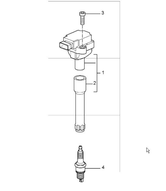 Ignition Coil (PACK OF 6). Porsche 996 / 986 / 987 / 996 GT3 MKII ...