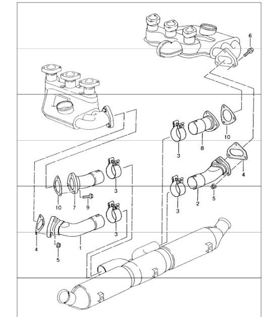 Porsche 964 Exhaust Lock Nut for Bolt 99908405202 - 99908405202/1 ...