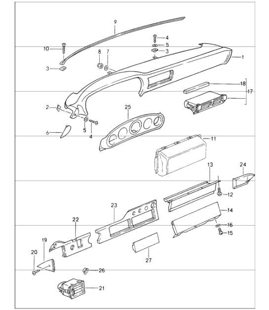 Buy Porsche 993 (911) (1994-1998) 993 (911) TURBO S 1994-97 Instruments ...