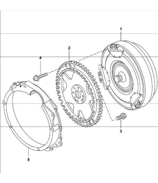 tiptronic: torque converter and drive plate for 997.1 CARRERA C2 A97.01 ...