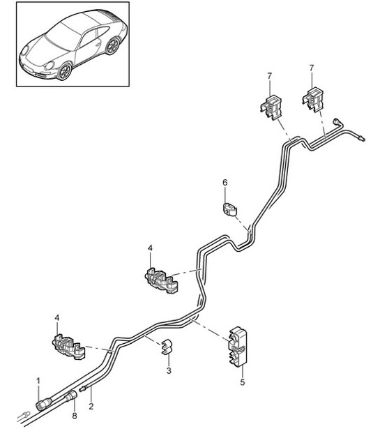 Fuel system - Rear - 997.2 Carrera 2009-12 - Porsche Parts Diagrams ...