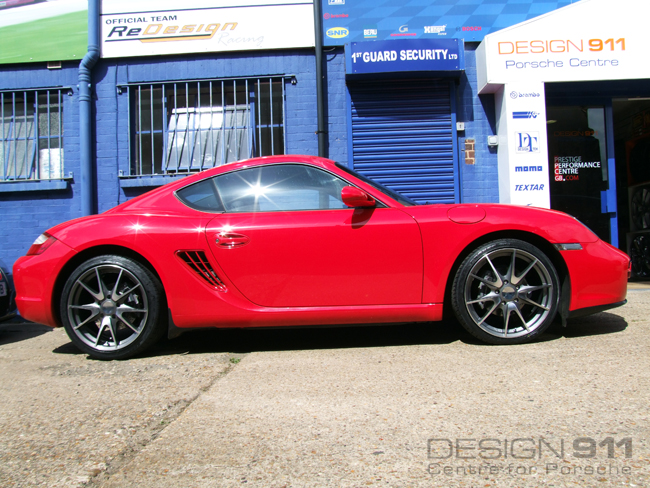 Porsche Cayman with 19" Style 1035 Two Tone Alloy Wheels | Design 911