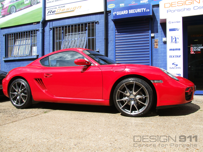 Porsche Cayman with 19" Style 1035 Two Tone Alloy Wheels | Design 911