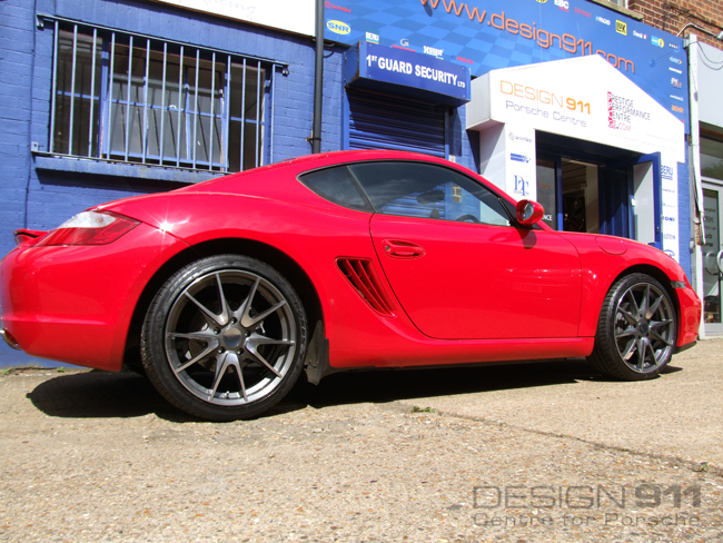 Porsche Cayman with 19" Style 1035 Two Tone Alloy Wheels | Design 911