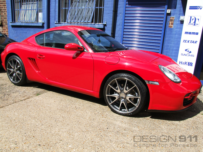 Porsche Cayman with 19" Style 1035 Two Tone Alloy Wheels | Design 911