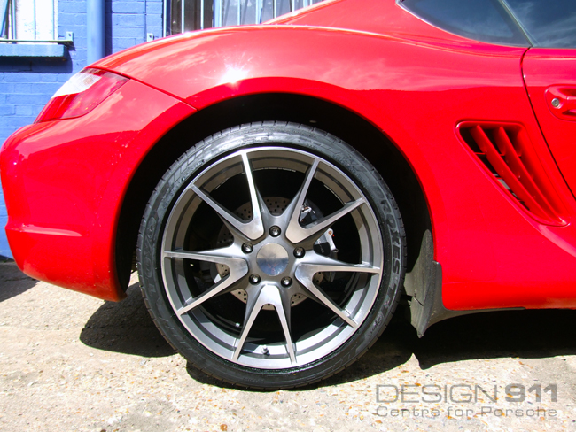 Porsche Cayman with 19" Style 1035 Two Tone Alloy Wheels | Design 911