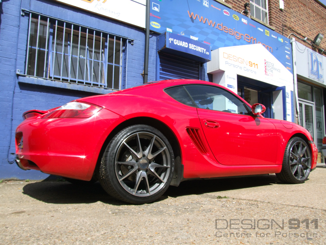 Porsche Cayman with 19" Style 1035 Two Tone Alloy Wheels | Design 911