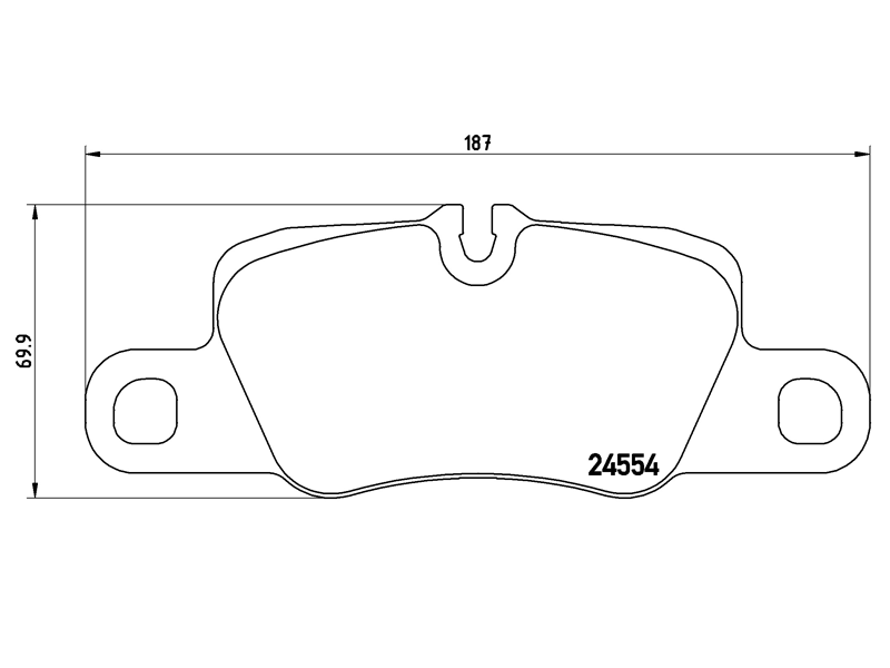 Original Porsche 971698151AD / 95B698151E / 95B698151E Brake Pads FRONT ...
