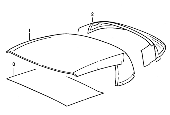 Cabriolet Hood Roof Catch Trim Cover. Porsche 997 MKI / MKII ...