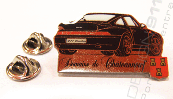 Pin Badge "Porsche 911 Turbo" Black - PIN048 | Design 911