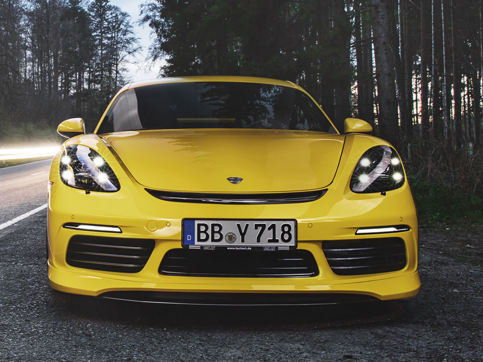 Becquet avant TechArt I. Porsche 718 Cayman / Boxster 082.100.100.009 ...