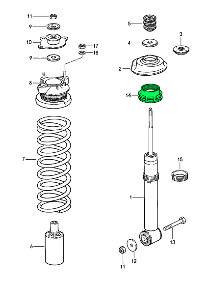 1 set of springs brown - 92834351114404 | Design 911