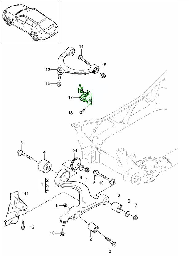 Arnott Europe RH-3716 RH-3717 Porsche 970 Self levelling sensor with ...