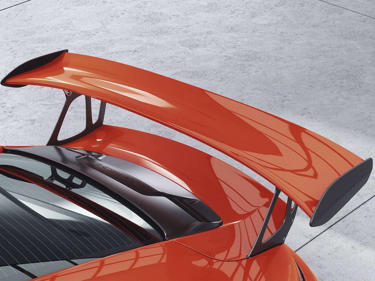Porsche 911 (991) GT3 RS Rear spoiler / rear wing HF529 - HF529 ...