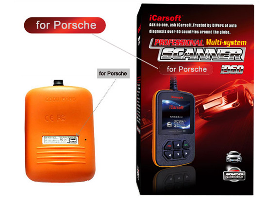 ICarsoft Fault Scanner / Eraser Diagnostic Tool for Porsche - I960 ...