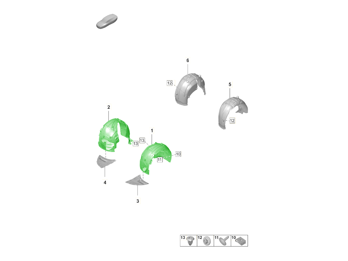 Revêtements et caches de passage de roue Porsche authentiques et ...