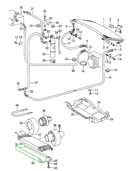Porsche 911 Air Conditioning Condenser Stone Guard 91157305801 ...