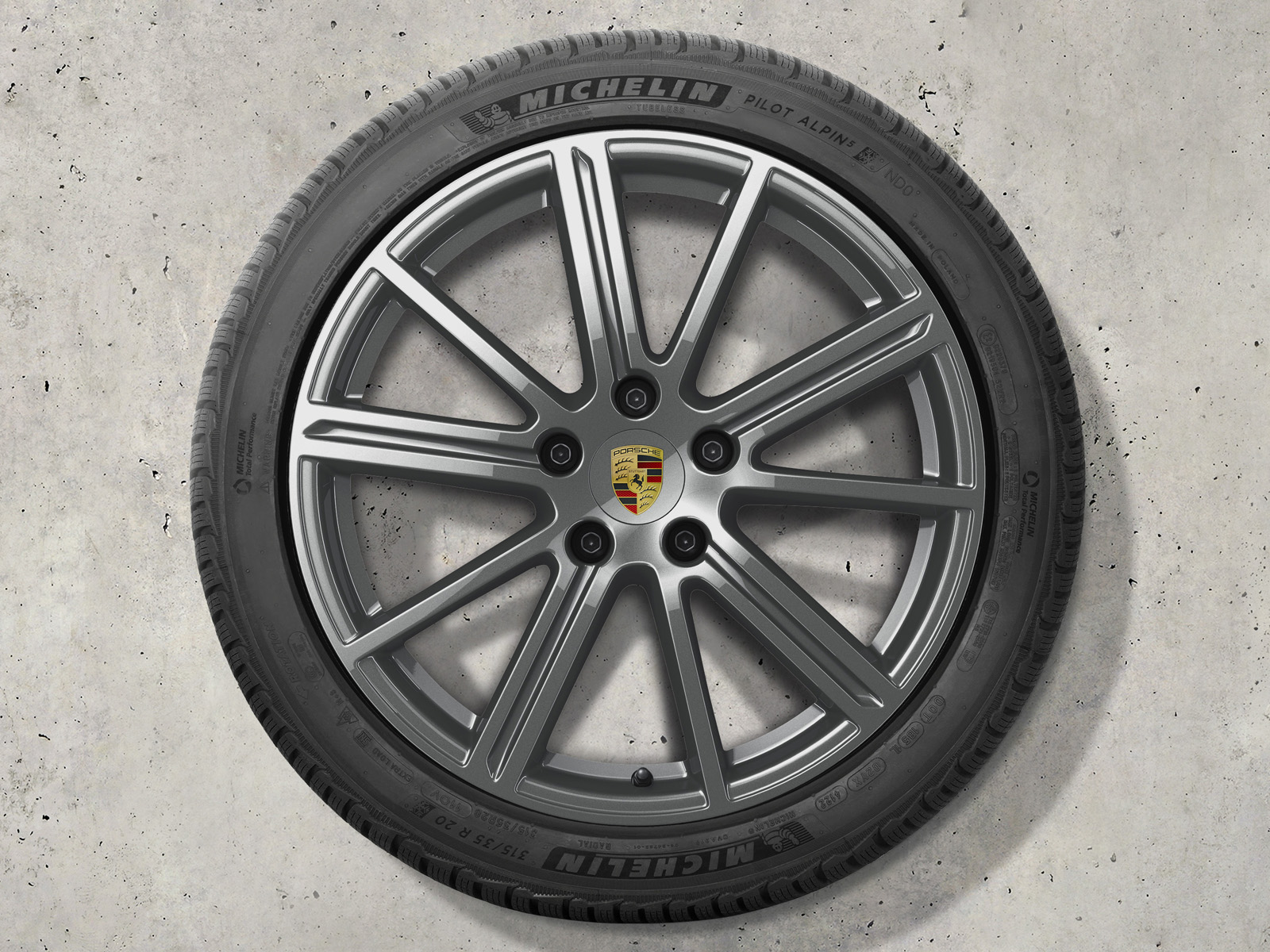 20-inch Panamera Turbo alloy wheels in Adamantium and winter tyres ...