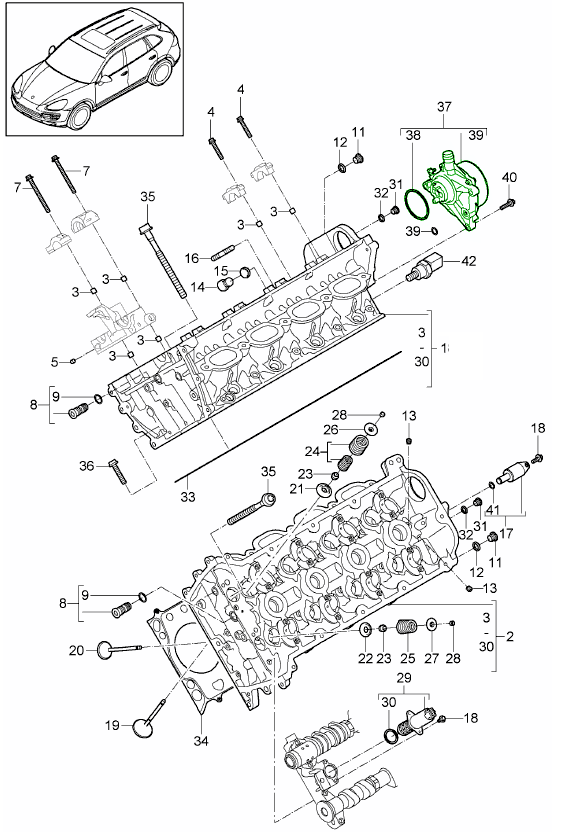 Porsche cayenne Panamera Vacuum pump 94PIERBURG 7.01219.17.0 Vacuum ...