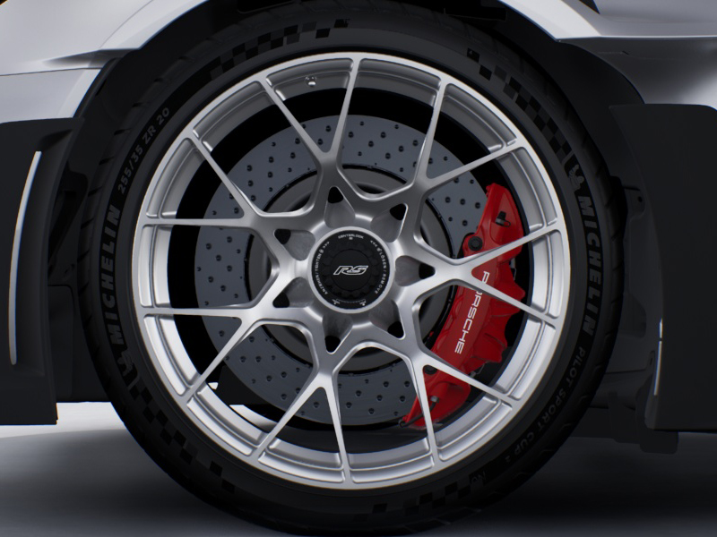 Forged aluminium lightweight wheel original Porsche. Porsche 992 GT3 RS ...