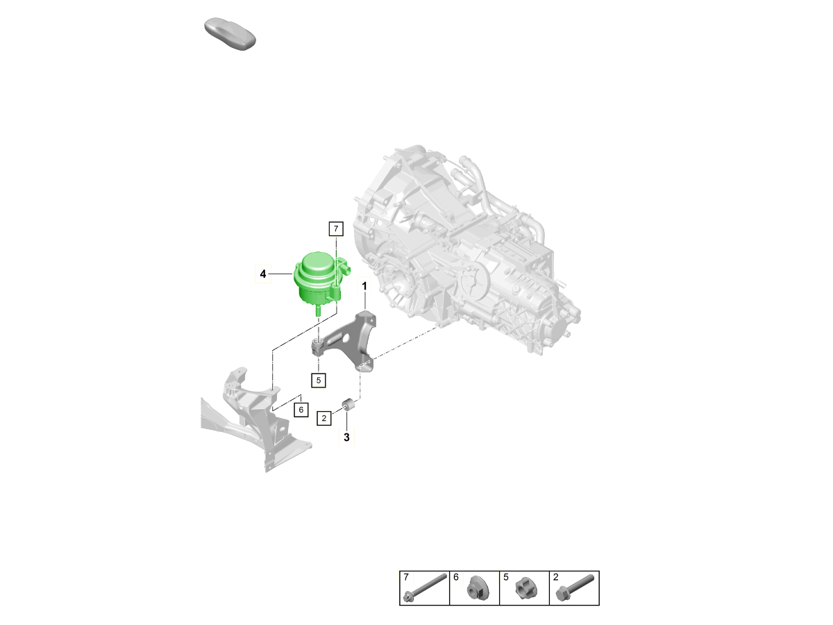 Porsche Boxster Spyder Cayman GT4 Engine mount PADM 98137505982 ...