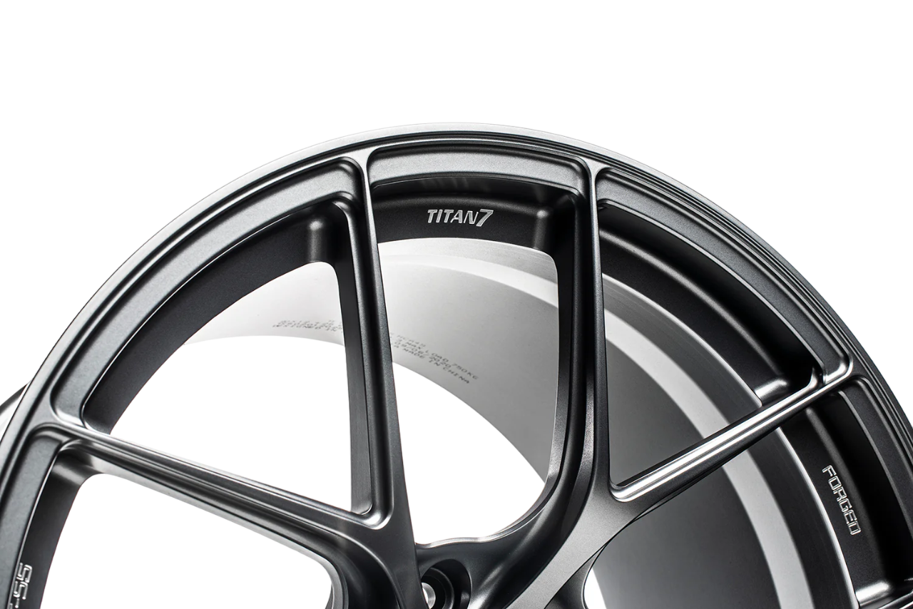 Titan 7 Forged T-S5 Split 5 Spoke Alloy Wheel Set Satin Titanium 19 ...