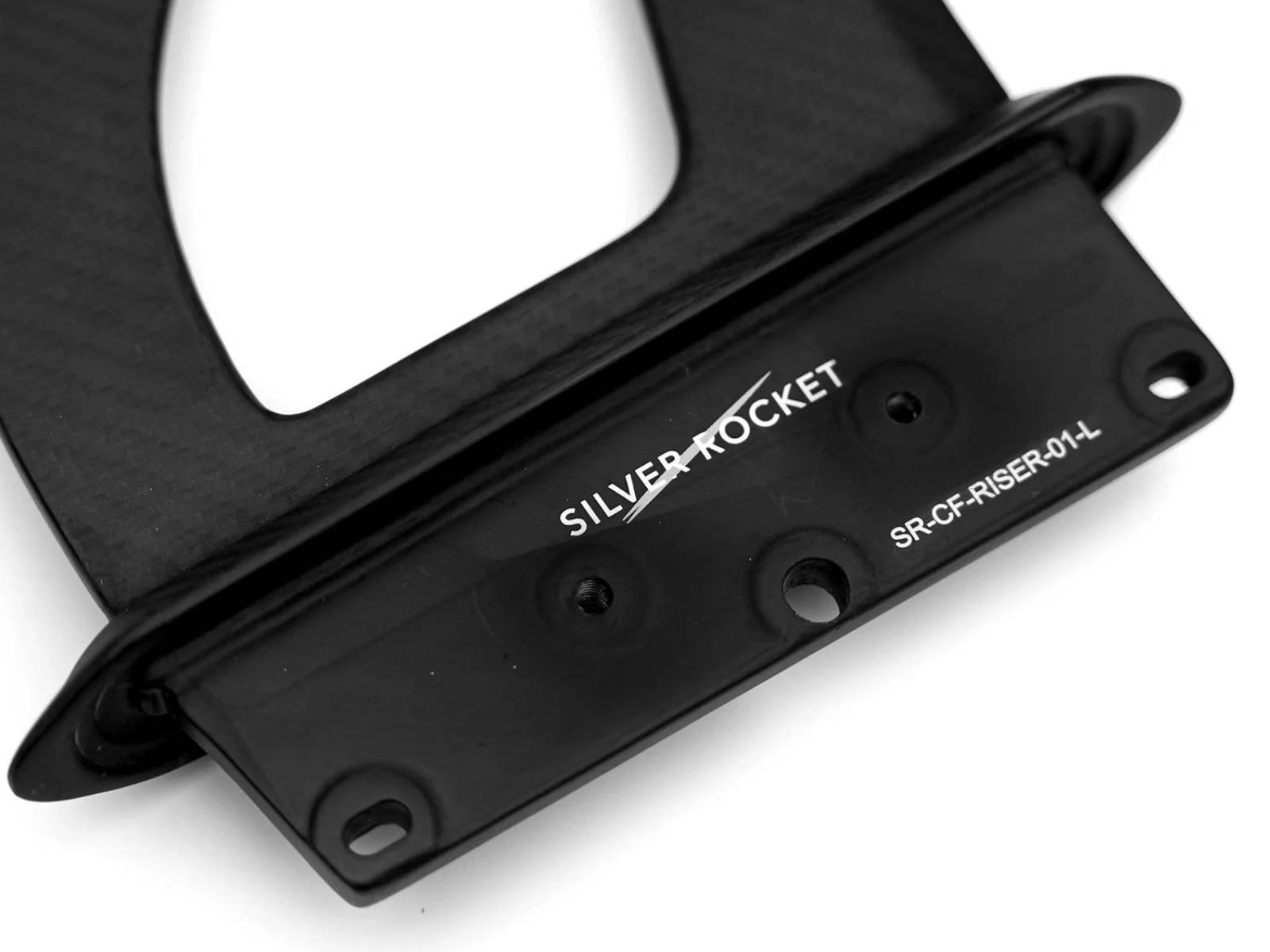 Rear wing swan neck riser set 3 inch dry carbon fibre. Porsche 718 GT4 ...