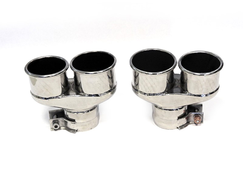 Quad tail pipe set Porsche 996 turbo and turbo S - 04080071029 | Design 911