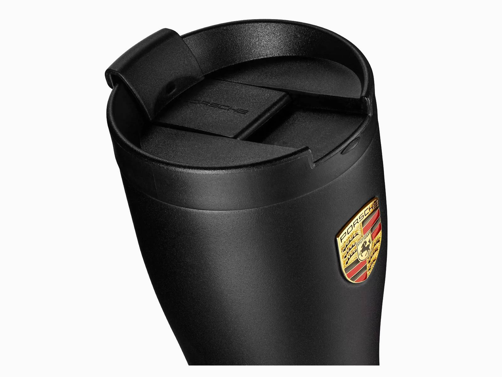 WAP0506250RTHB Thermal Travel Mug - Matt Black / Porsche Crest ...