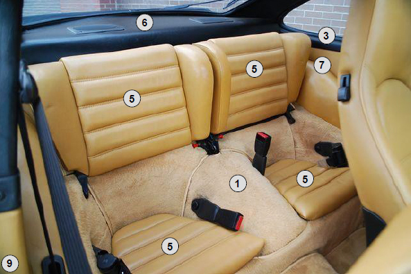 Interior Restoration Kit. Porsche 911 COUPE 1974–1989 - INTERIORKIT ...