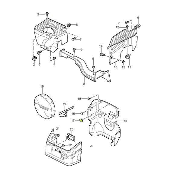 Buy Porsche 996 (911) (1997-2005) 996 TURBO 2000-05 Boot / Load Space ...