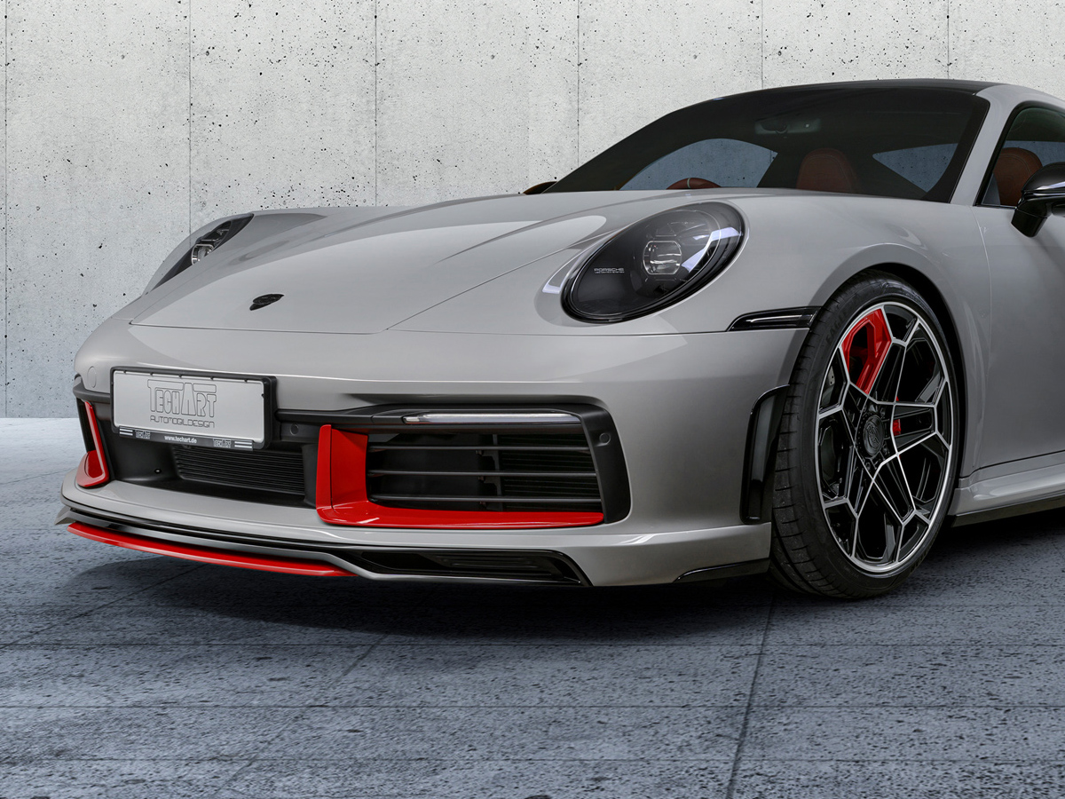 TechArt 092.100.100.009 front spoiler I for Porsche 992 992807100OK1 ...