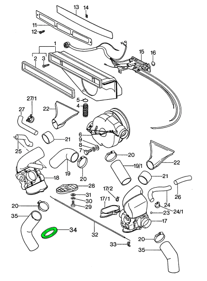 Línea de succión de refrigerante de aire acondicionado Original Porsche ...