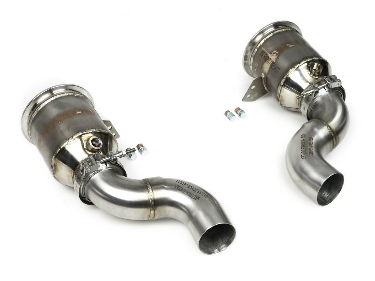 Sport Catalytic Converters with GT2RS Style Outlets. Porsche 992 ...