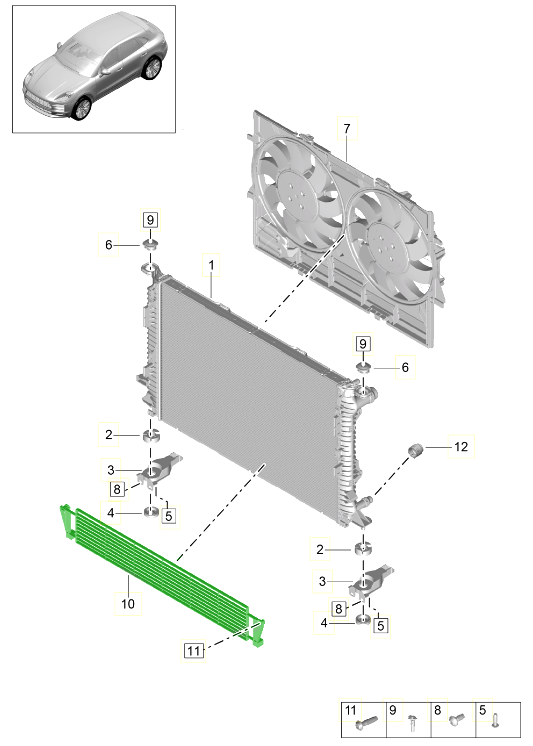 porsche front bumper plastic grilles | Design 911
