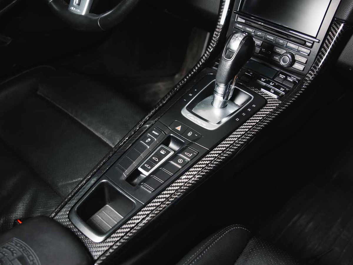 Porsche 991 Centre console surround Carbon Fibre Rennline I124 - I124 ...