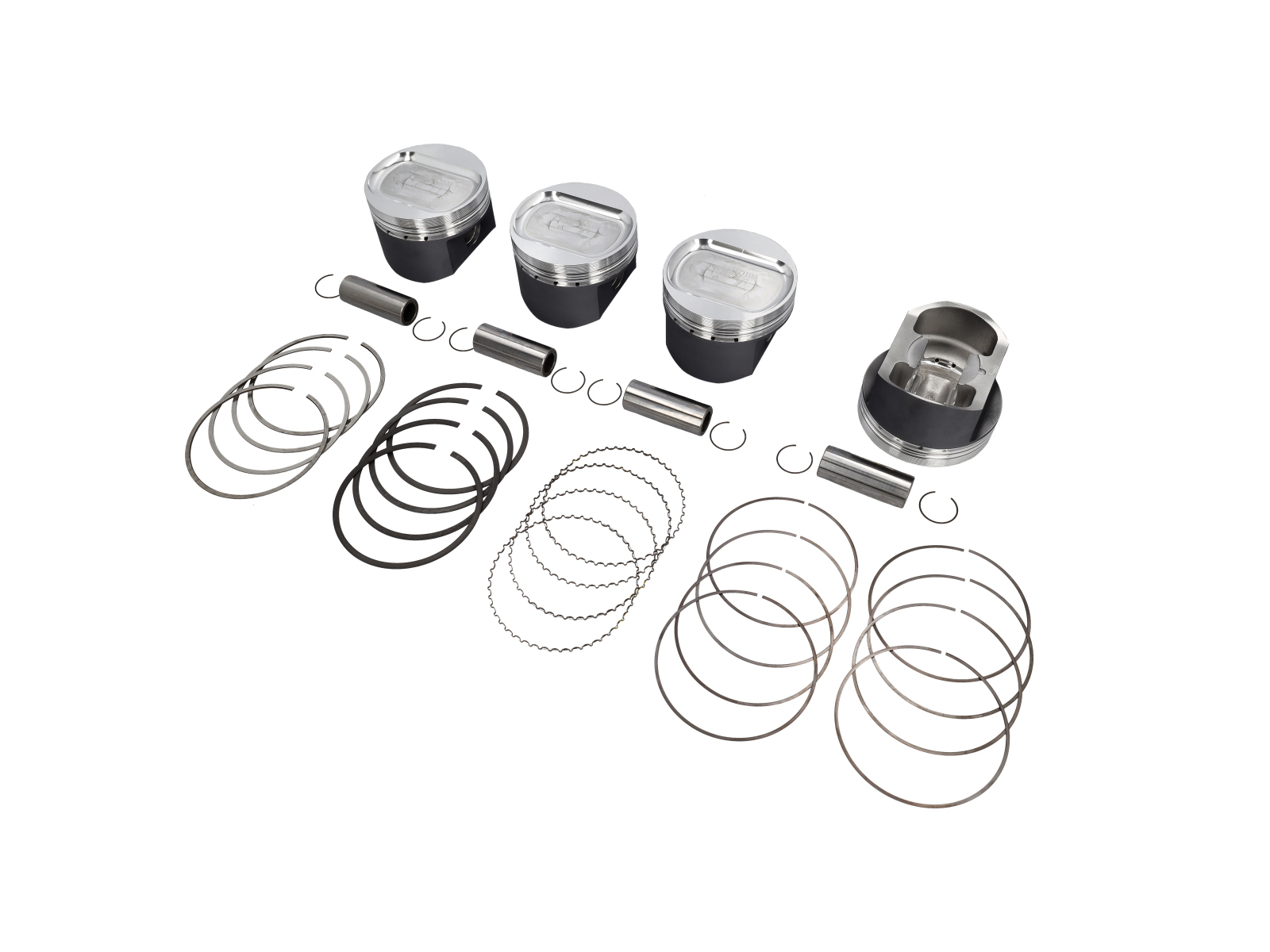 Wössner K9477 forged piston kit for Porsche 944 turbo 2.5Ltr ...