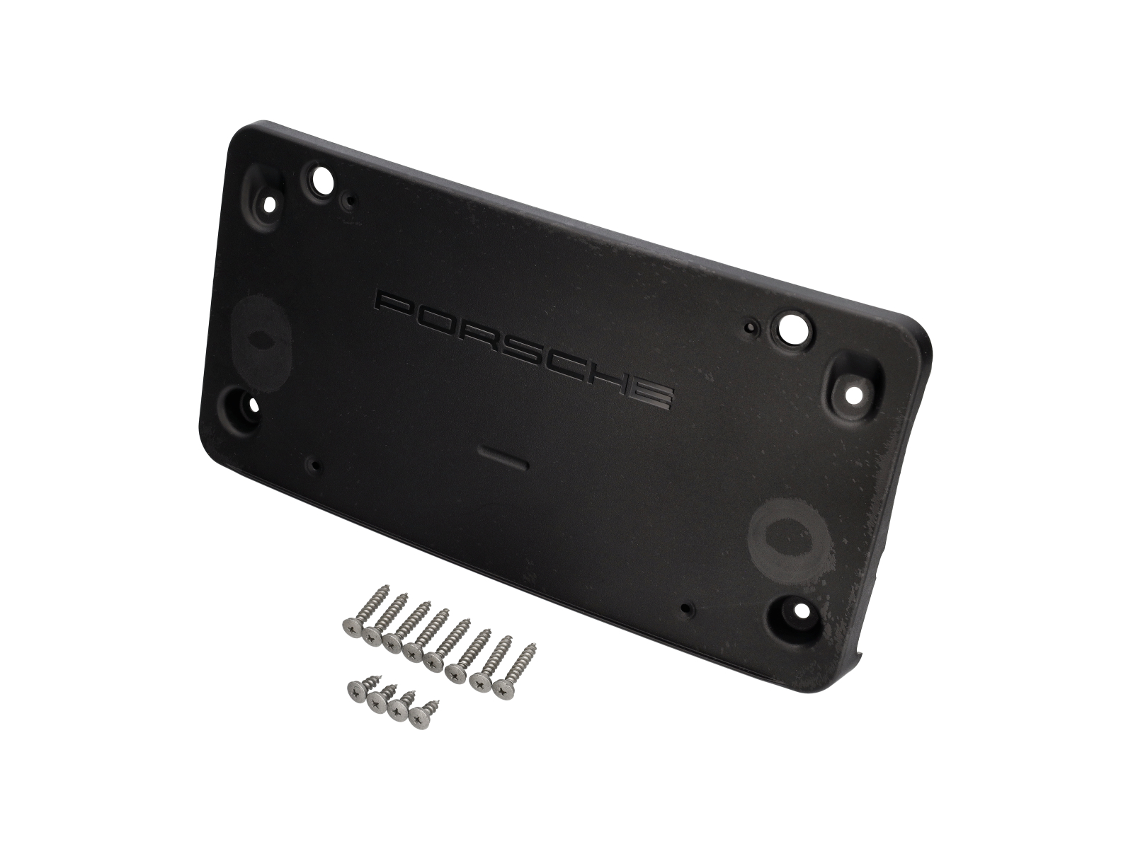 License Plate Holder With Fixings, Matt Black. Porsche 992.1 Turbo ...