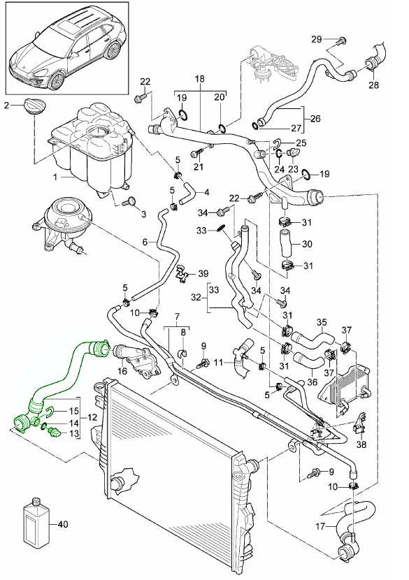 Buy Porsche Cayenne 92A (958) 2010-2017 Cayenne S V6 3.0L Hybrid 380HP ...