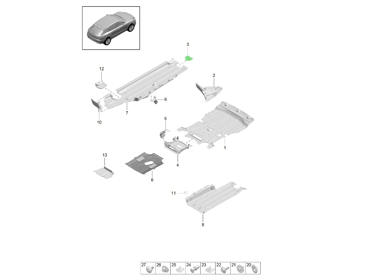 Original Porsche Part - 95B825209 | Design 911