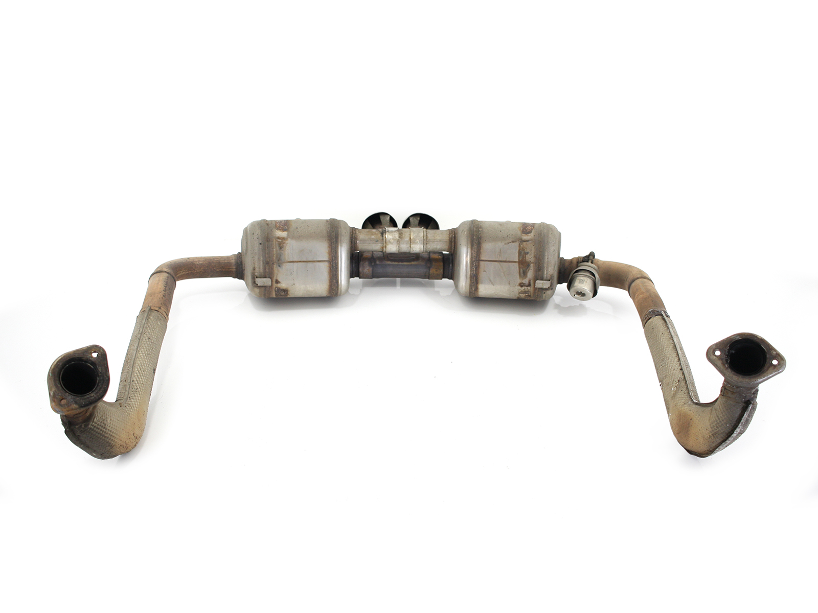 Used Exhaust muffler left and side with tailpipe. Porsche 718 Boxster ...