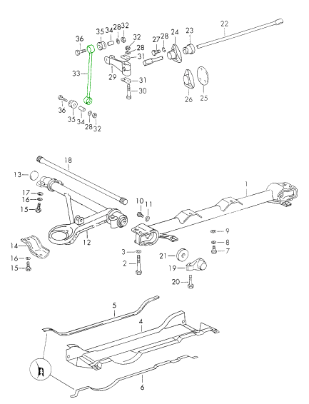 Porsche 95B Macan Anti Roll Bar Drop Link Rear 95B505465 - 95B505465 ...
