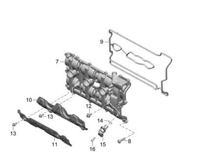 O ring for hall sensor 17,05 x 1.78. Porsche 991.1 - 99970740441/1 ...