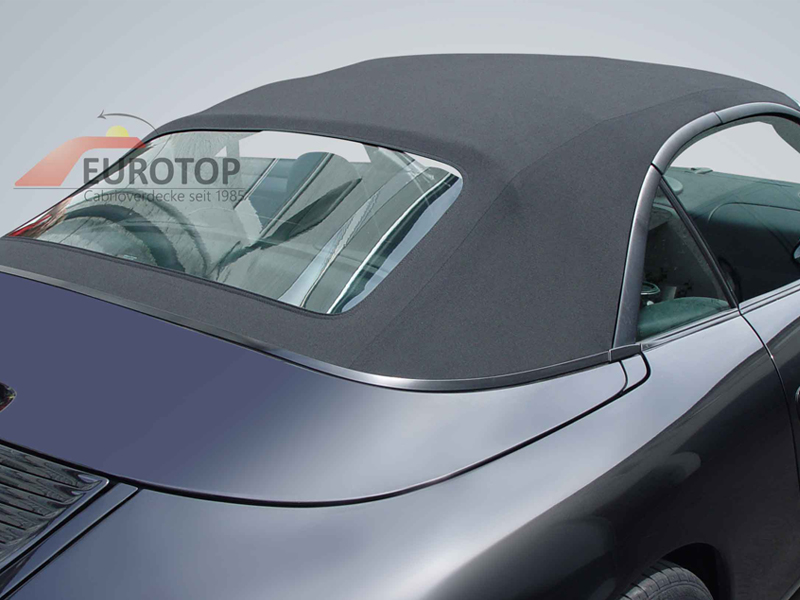 Eurotop Cabriolet hood with clear pvc rear screen. Porsche 996 ...