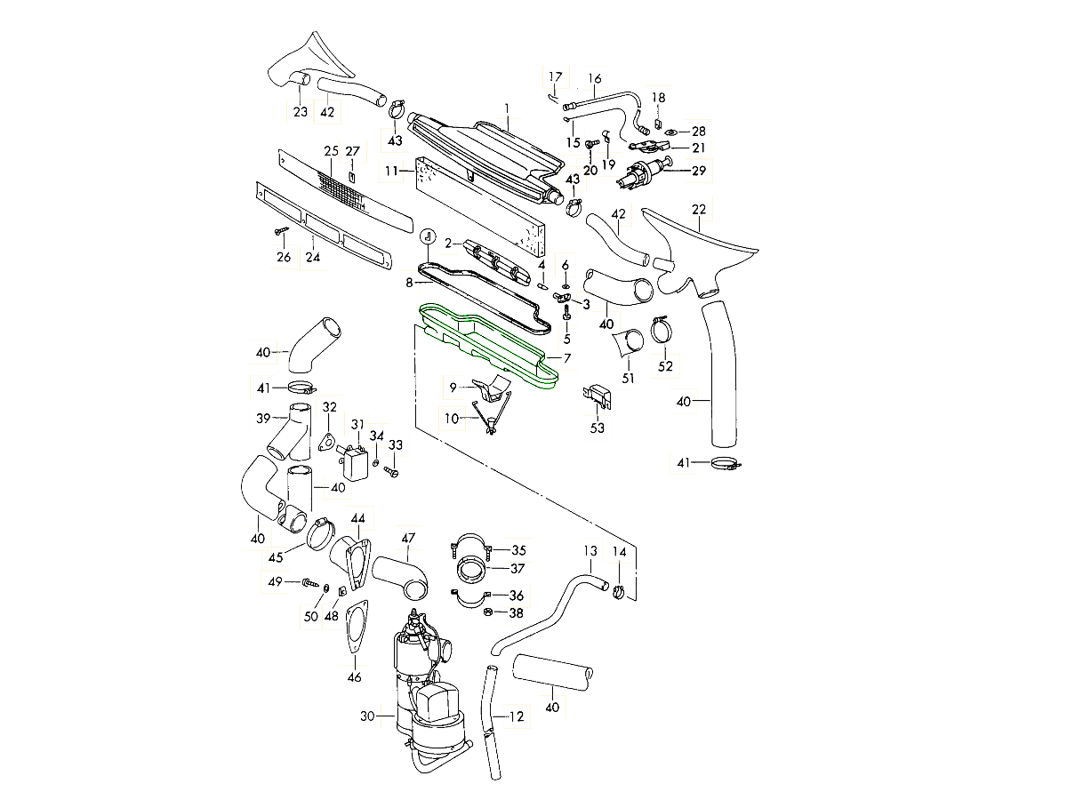 Porsche 911 912 Water collection tray 90157123124 - 90157123124/1 ...
