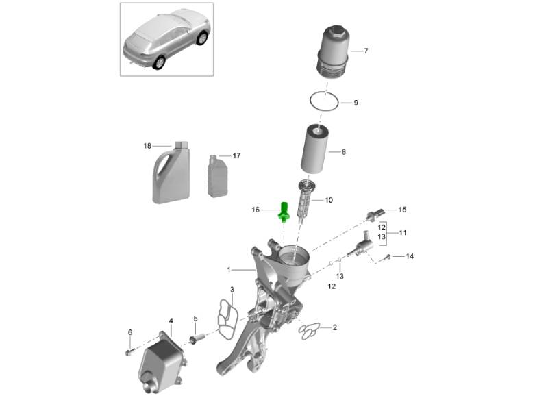 Buy Porsche Macan (95B) MK1 (2014-2018) Macan Petrol 2.0L 237Bhp Oil ...